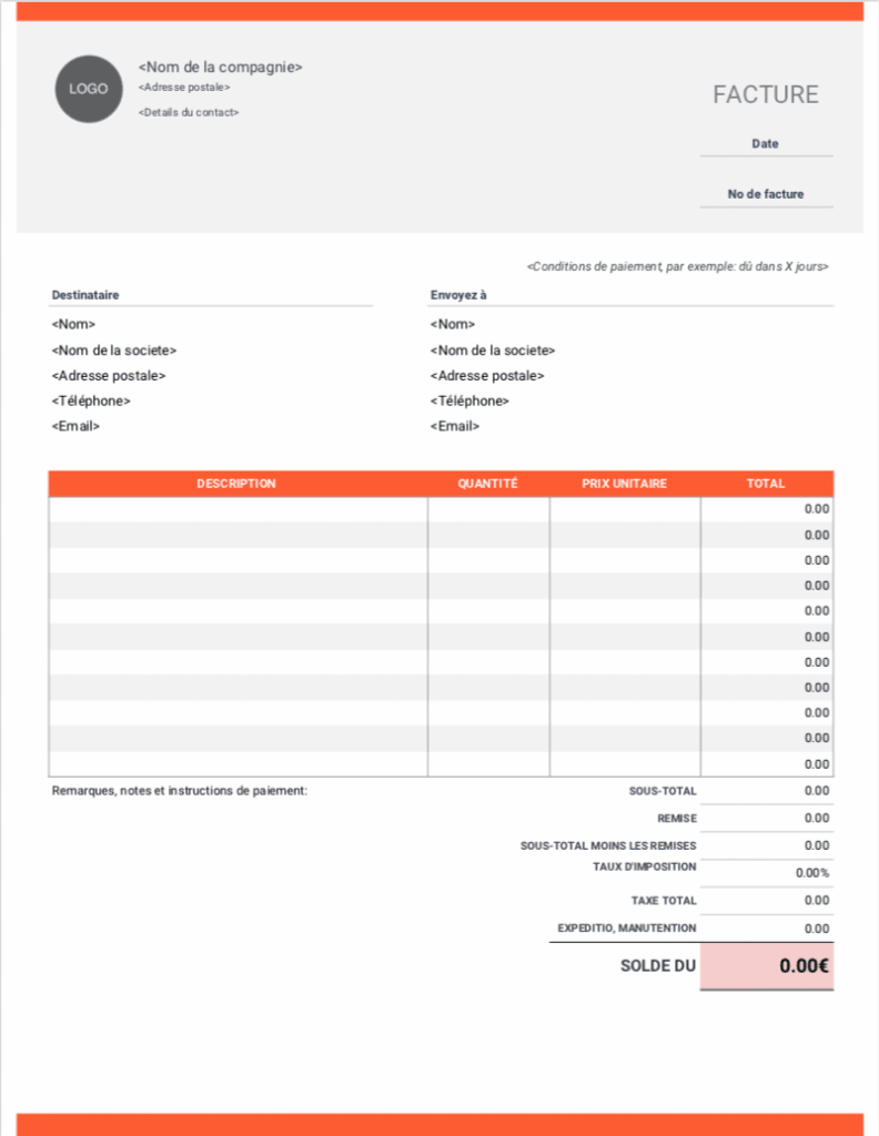 🧾Facture commerciale dans le commerce international🌎