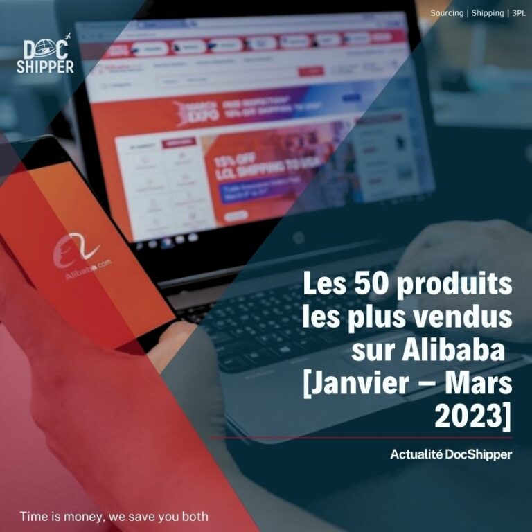 50 produits les plus vendus Alibaba [Janvier - Mars 2023]